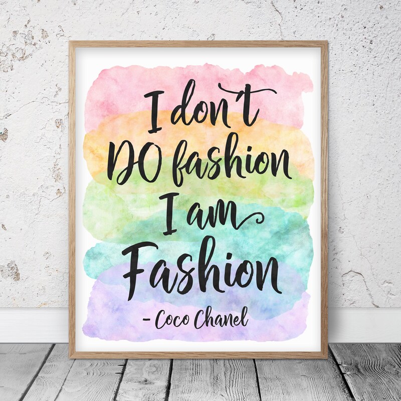 Coco Chanel Poster - Etsy