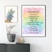 The Ten Commandments, Rainbow Bible Verse Printable Wall Art, Christian ...