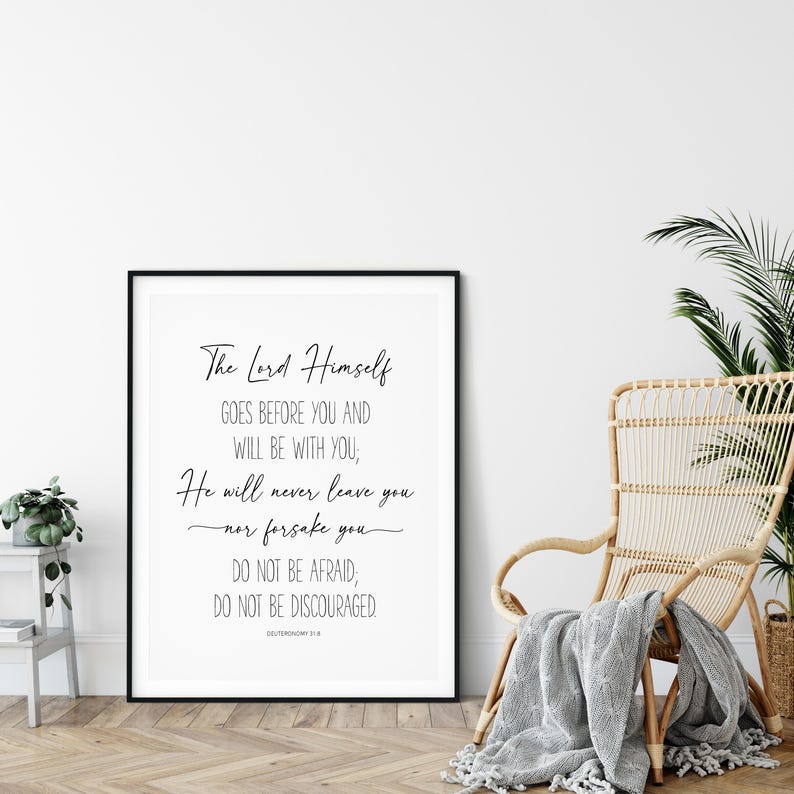 The Lord Himself Goes Before You, Deuteronomy 31:8, Bible Verse ...