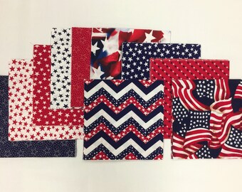 Red white blue quilt | Etsy