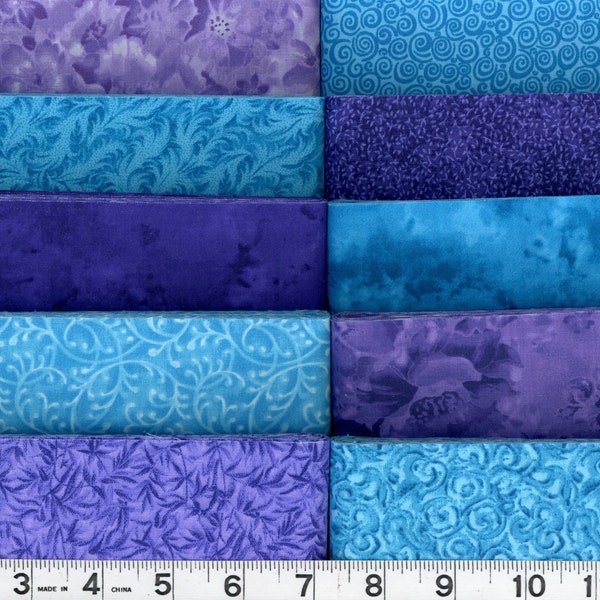 Purple Teal Fabric - Etsy