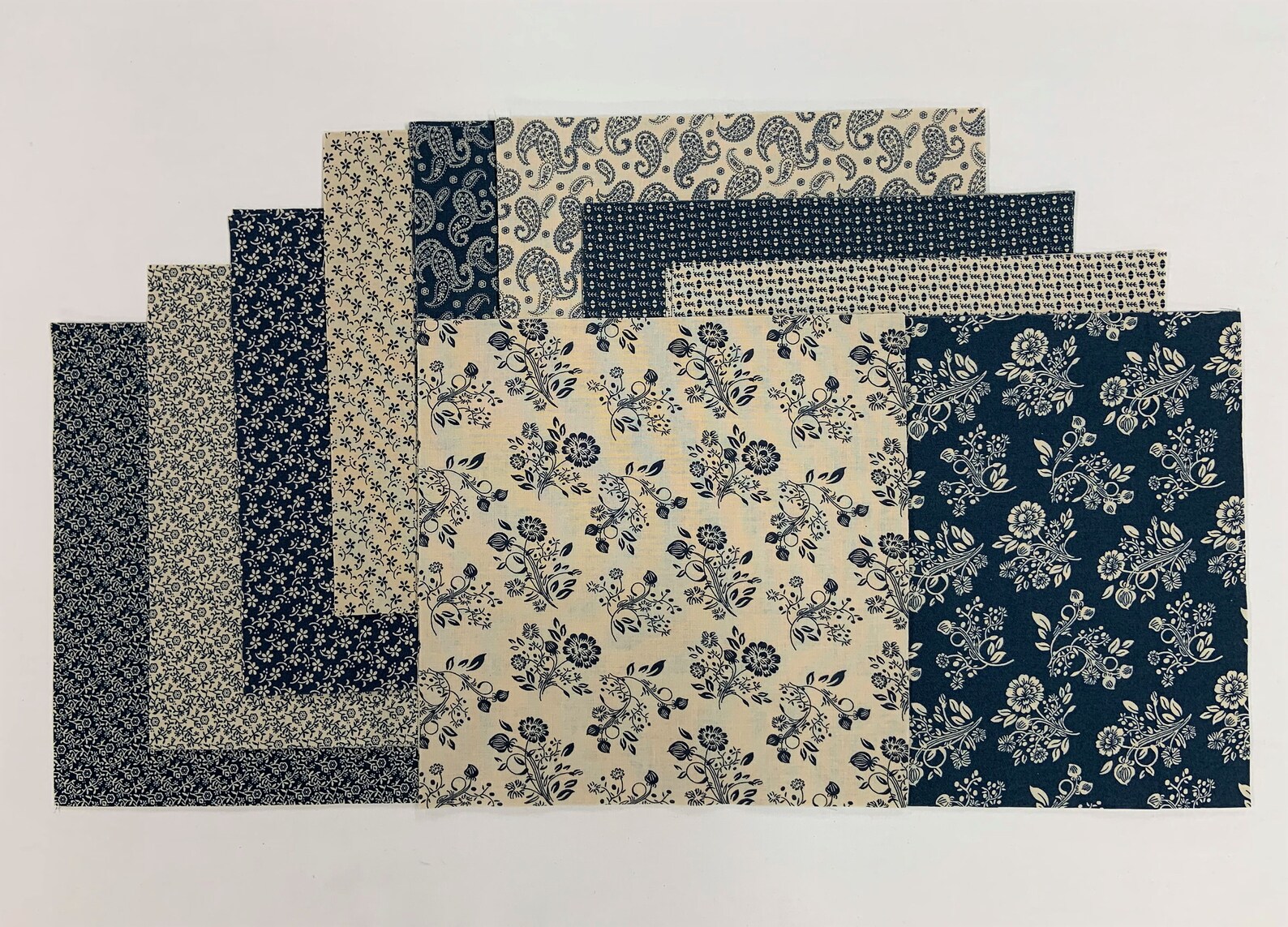 Country Blue Layer Cake Quilting Fabric 40 10 inch | Etsy