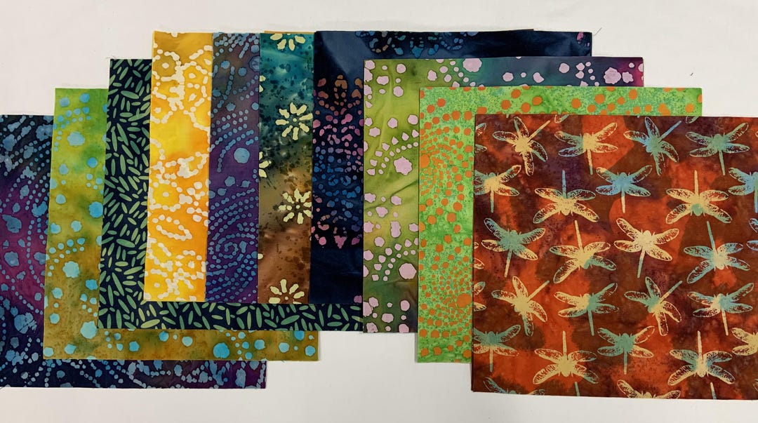 Beautiful Batik Layer Cake Quilting Fabric 40 10 Inch Squares - Etsy