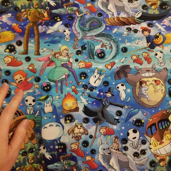Studio Ghibli Yard Cotton Fabric - Etsy