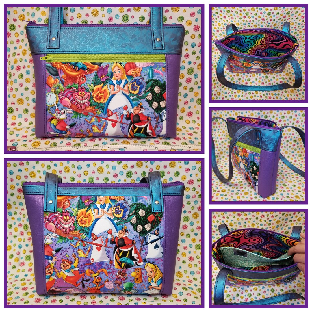 Alice in Wonderland Purse Tote Bag Disney Custom Gift Little Mermaid ...