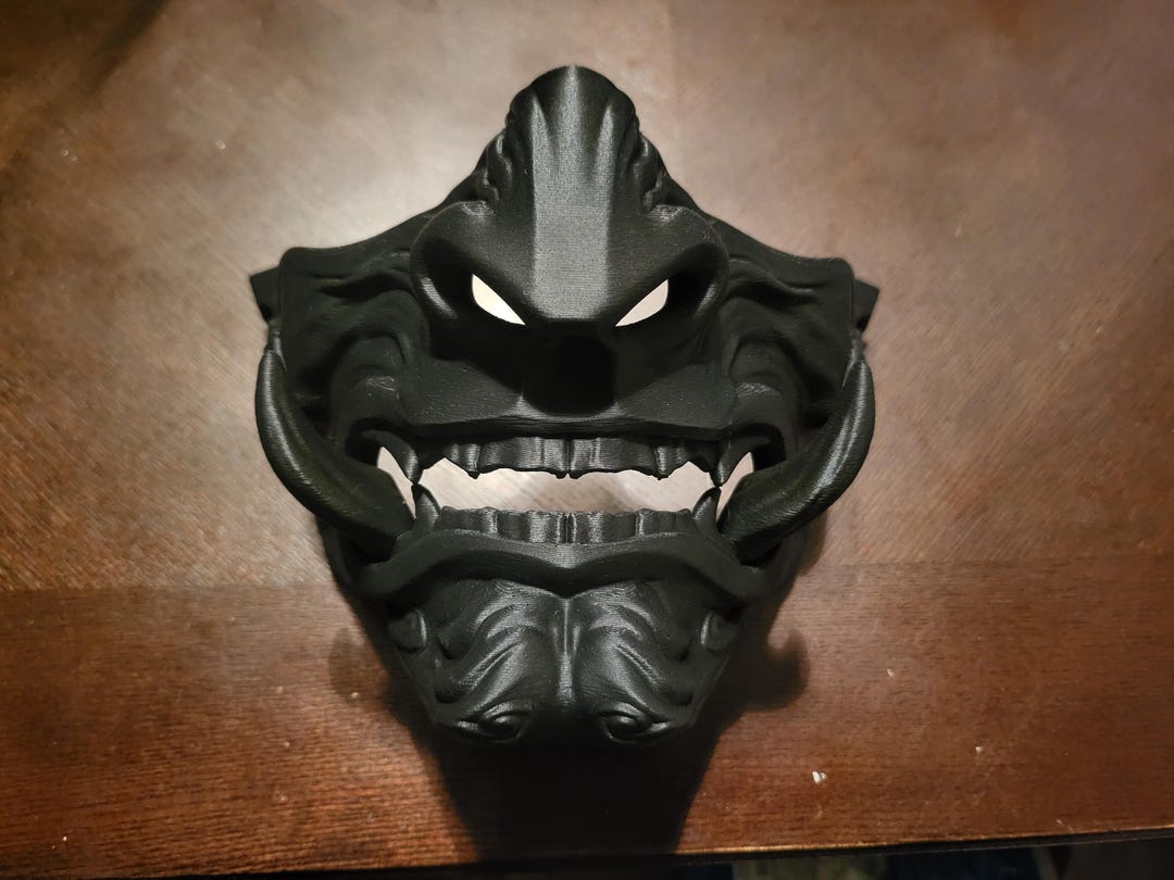 Japanese Oni Mask Costume Ready With Holes for Strap - Etsy