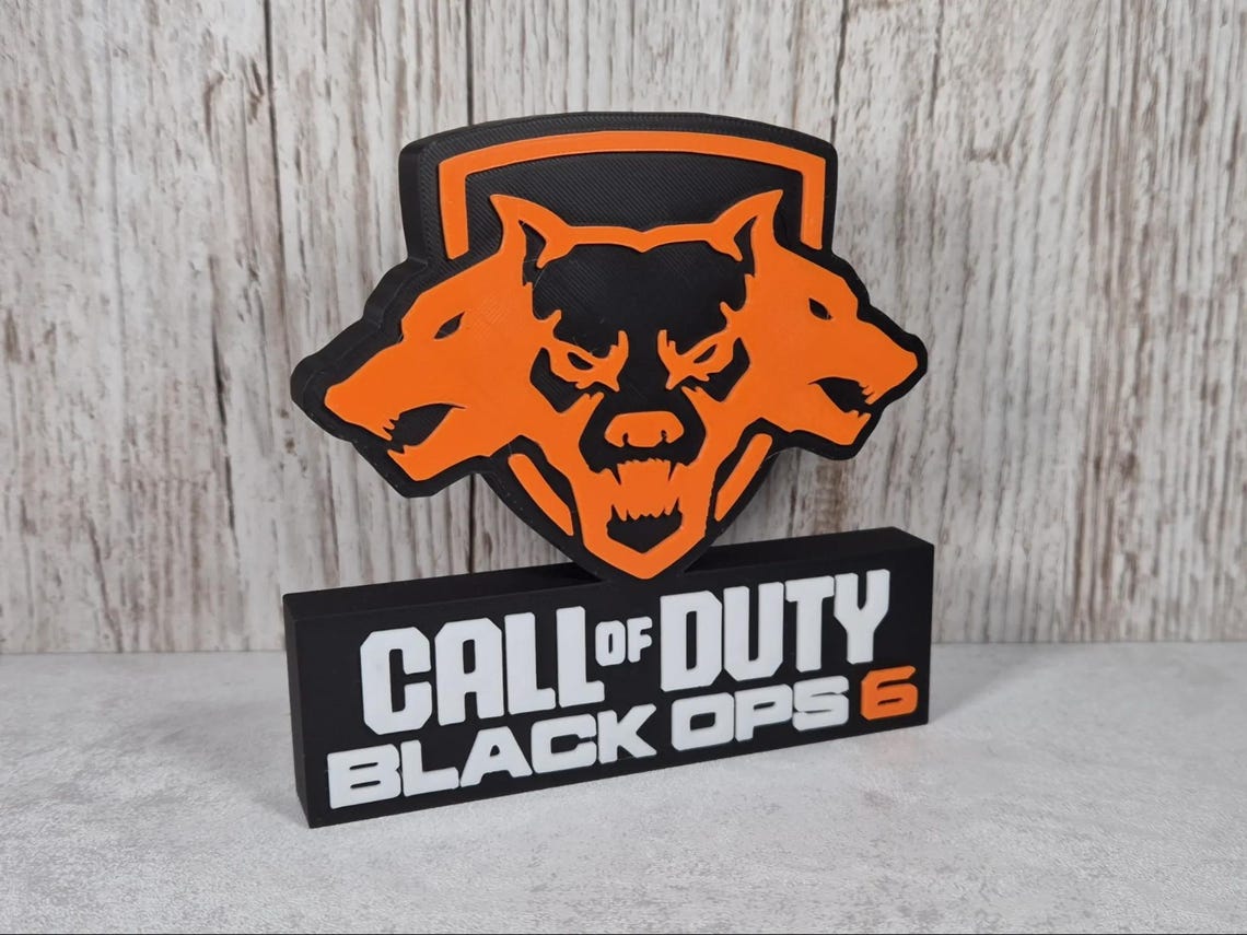 Black Ops 6 Desk Sign Black Ops Logo - Etsy