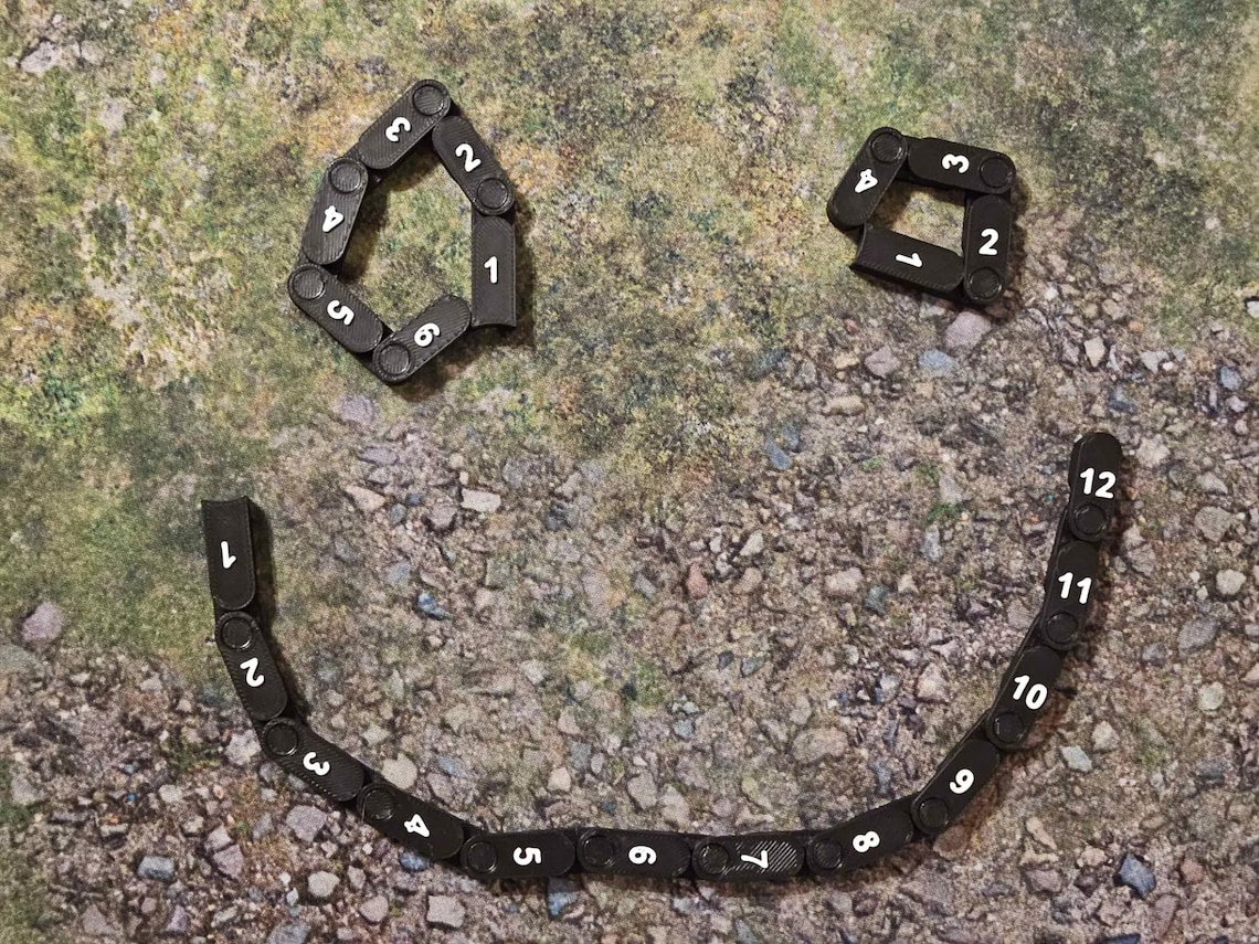 Articulating Ruler for Dnd and Warhammer 40k 3 Sizees Included - Etsy