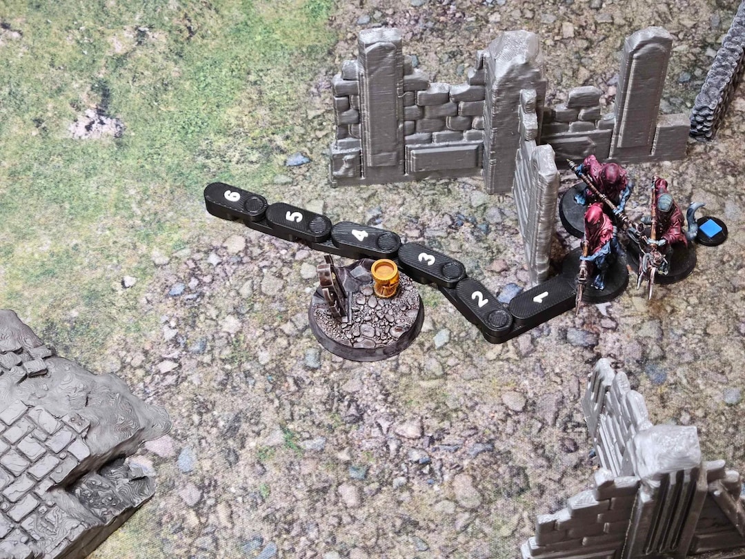 Articulating Ruler for Dnd and Warhammer 40k 3 Sizees Included - Etsy