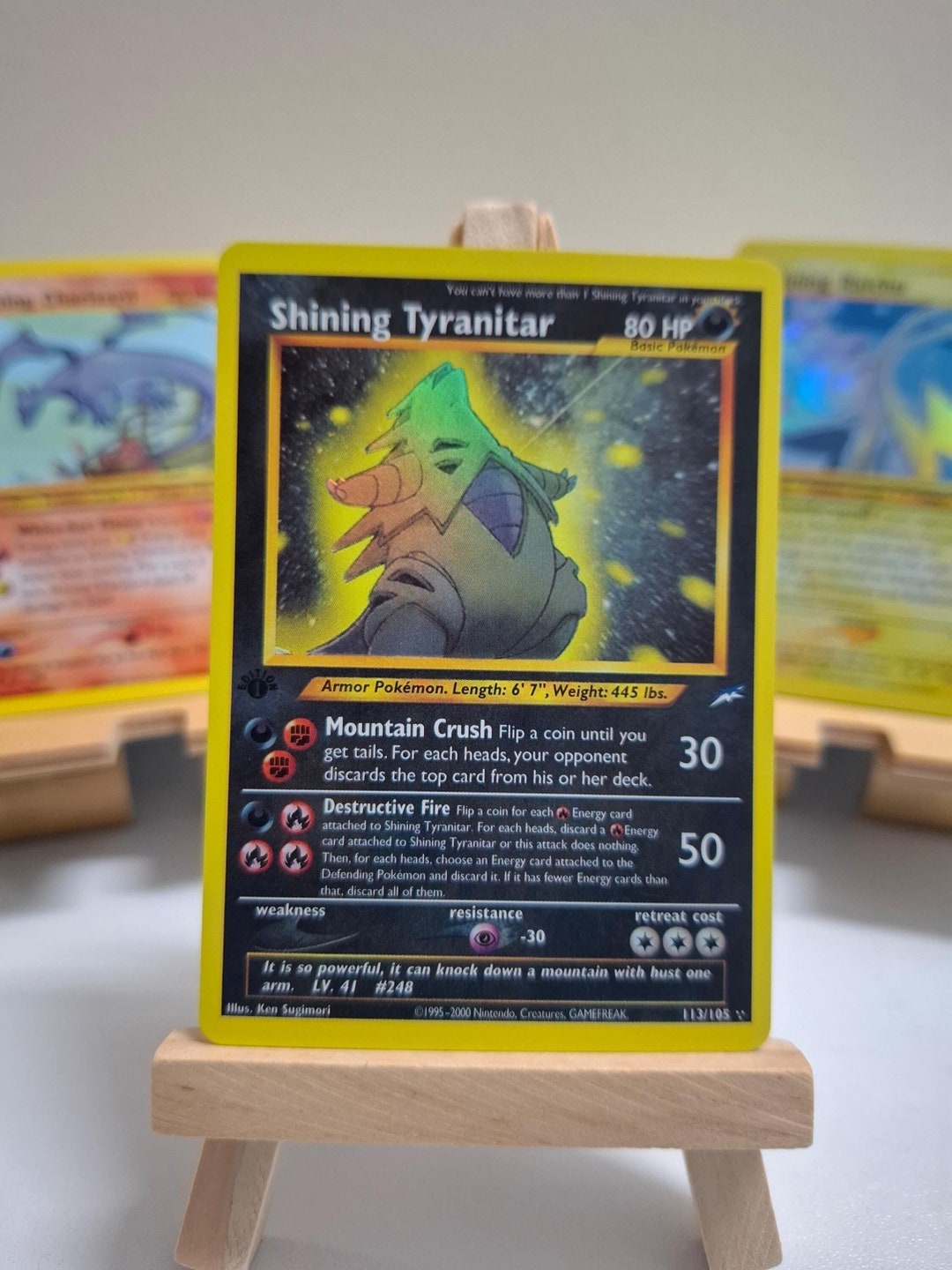 Shining Tyranitar - Neo Destiny - PKM Proxy - Etsy