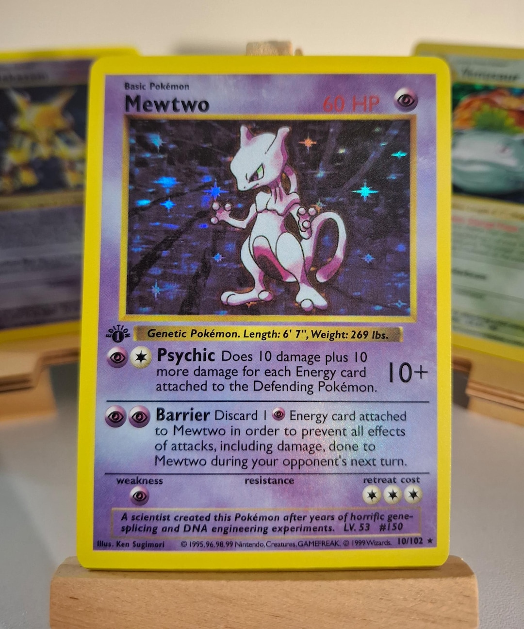 Mewtwo (shadowless) - Base Set - PKM Proxy - Etsy