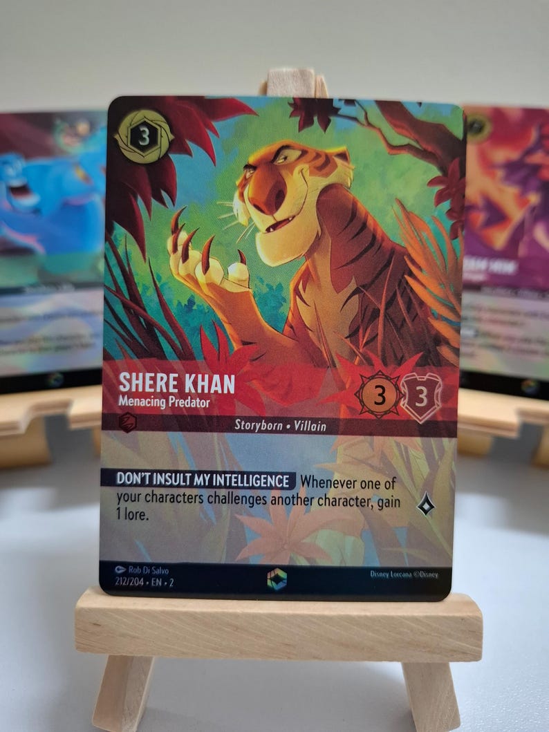 Shere Khan, Menacing Predator Rise of the Floodborn Lorcana Proxy - Etsy