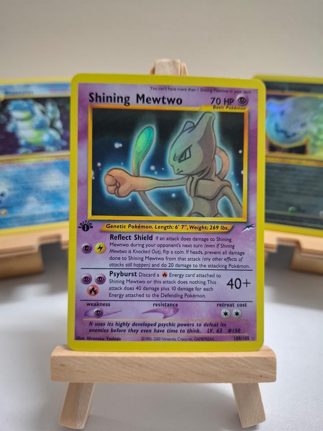 Shining Mewtwo - Neo Destiny - PKM Proxy - Etsy