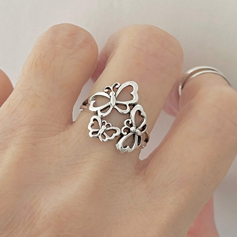 Butterfly Ring - Etsy