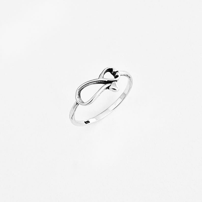 Sterling Silver Sideway Heart Stethoscope Ring, Medical Ring, Doctor ...