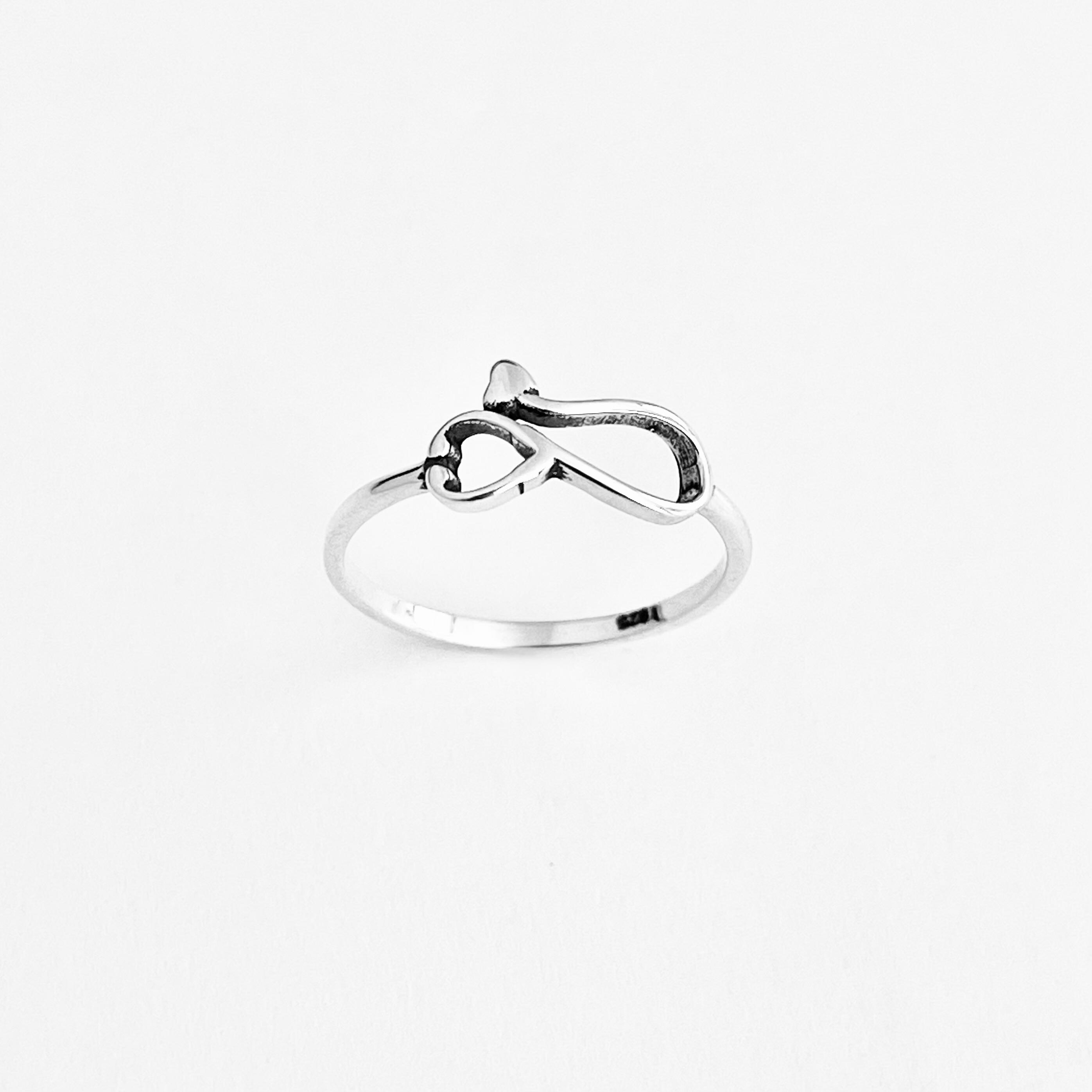 Sterling Silver Sideway Heart Stethoscope Ring, Medical Ring, Doctor ...