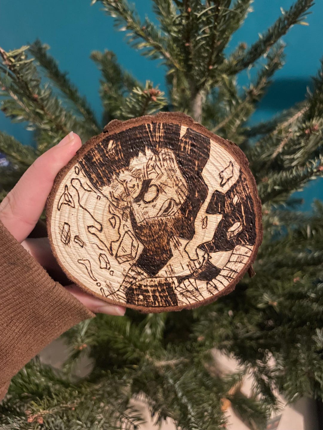 Wood Engraving Rock Lee Naruto Pyrography Decoration Woodburning Wood ...