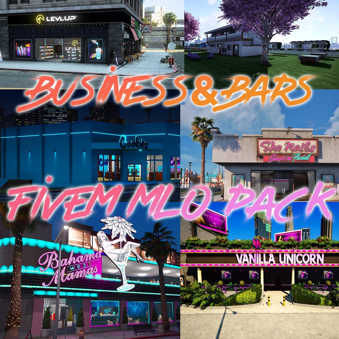 Bar & Business Fivem MLO Pack, Lore Friendly - Etsy UK