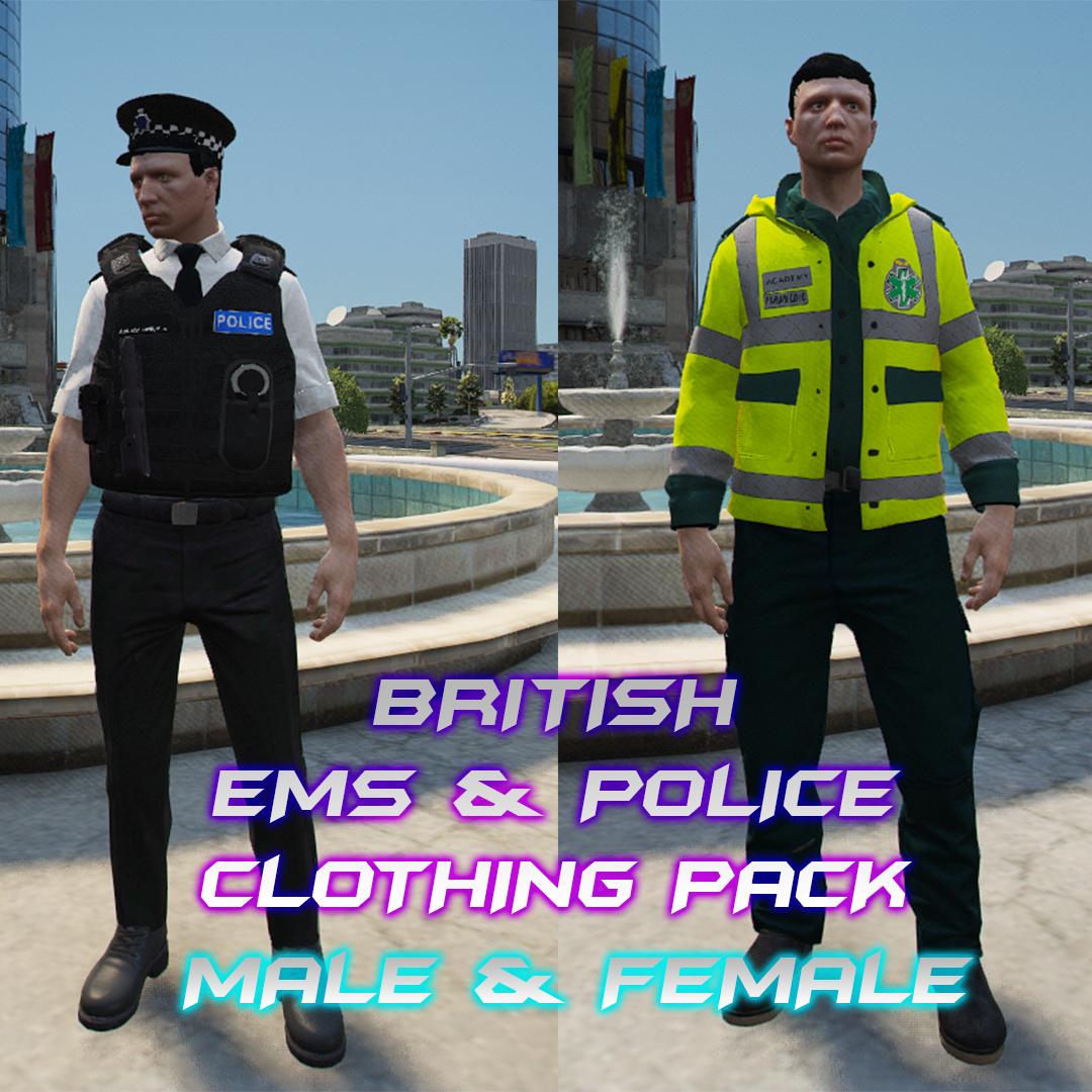 British Police and EMS Clothing Pack!!! Fivem Ready (drag and Drop) - Etsy UK