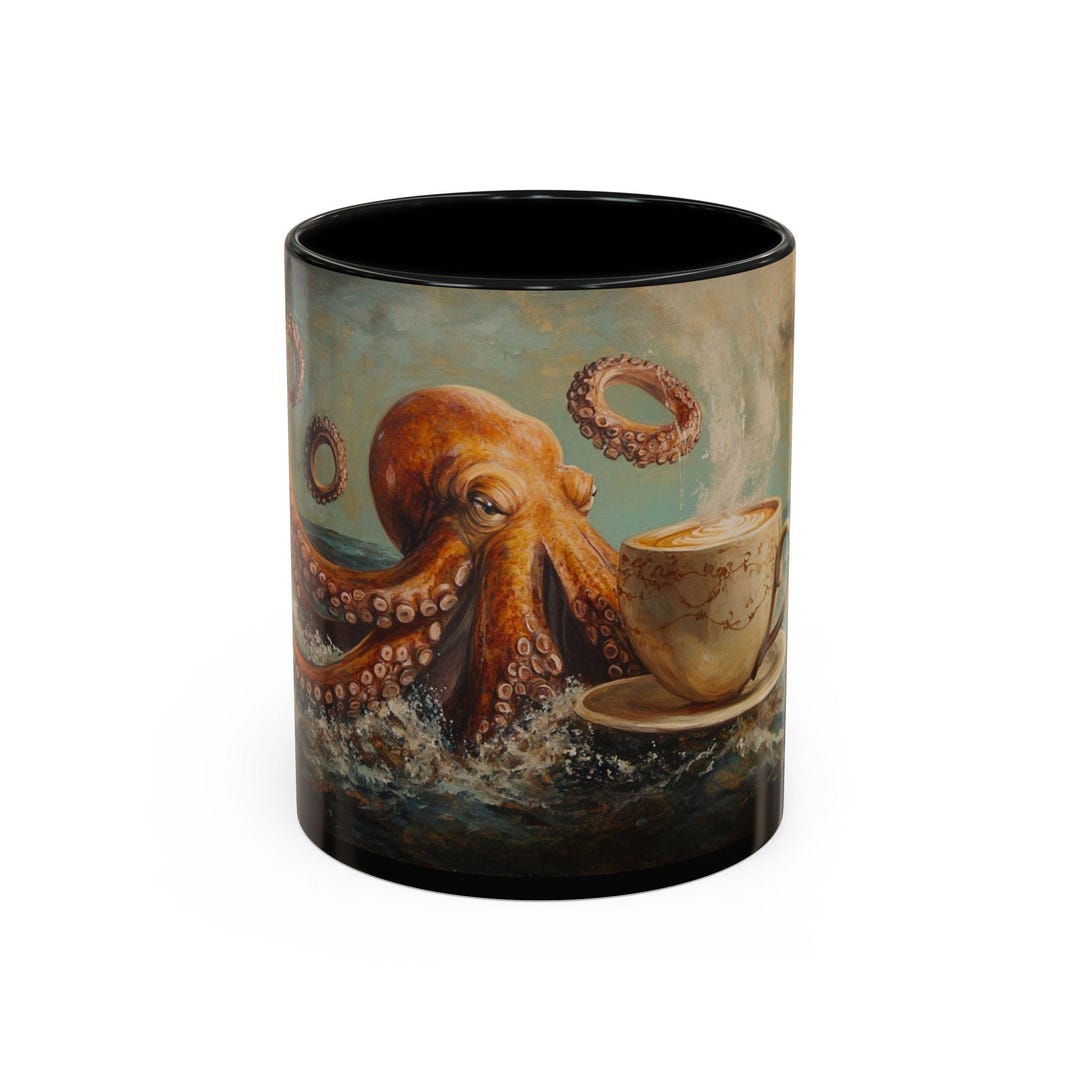 Whimsical Octopus Coffee Mug | Fun Kitchen Decor, Gift for Coffee ...