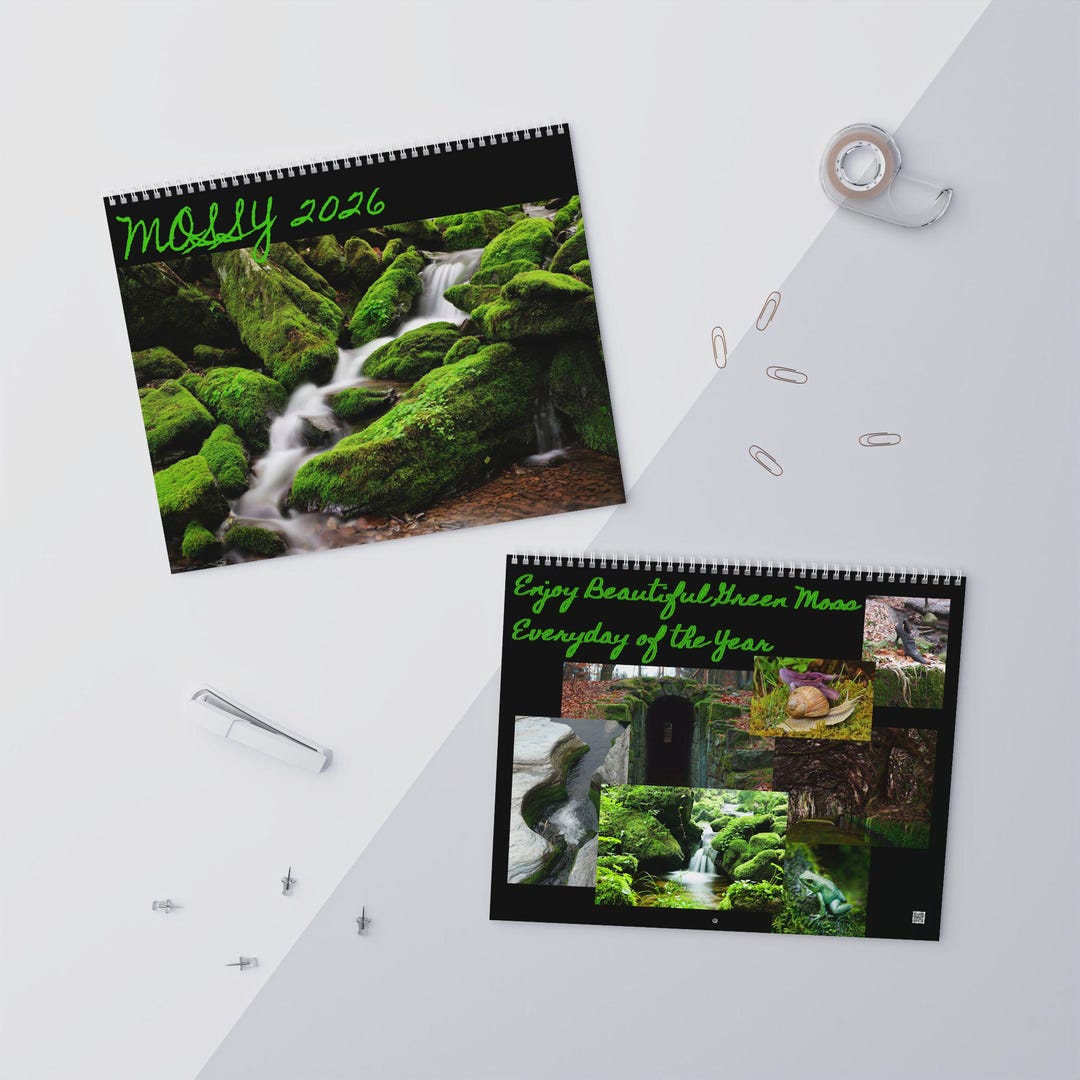 Nature Inspired Mossy Wall Calendars for 2026, Organize Your Year With ...