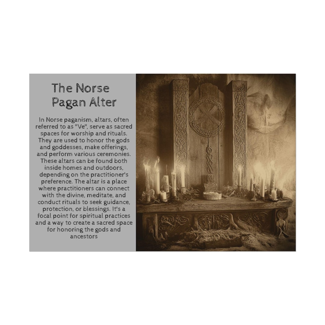 Norse Pagan Educational Posters, Spiritual Wall Art, Pagan Home Decor ...