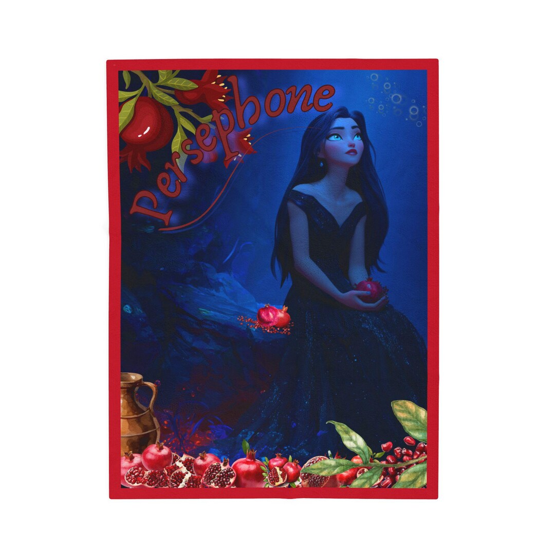 Persephone Adult Animation Illustration Velveteen Plush Blanket ...