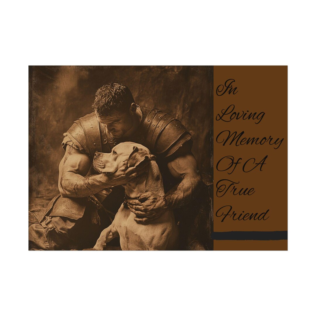 Memorial Rolled Posters for Pets, Dog Loss Art, Pet Remembrance Gifts ...