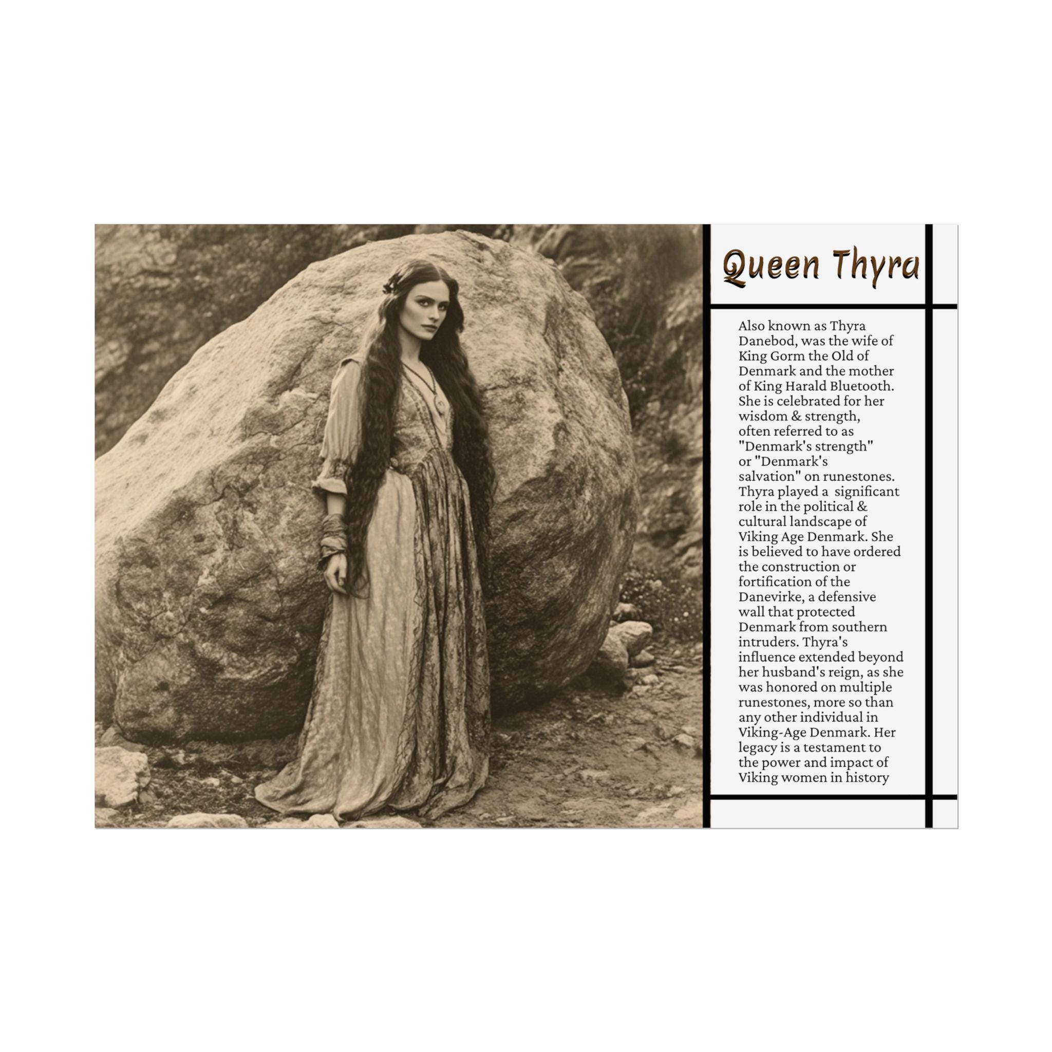 Queen Thyra Viking Rolled Poster | Vintage Wall Art, Home Décor, Gift ...