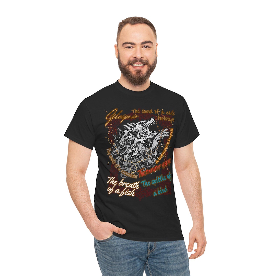 Gleipnir Chain of Fenrir Norse Vintage Script, Grunge Illustration ...