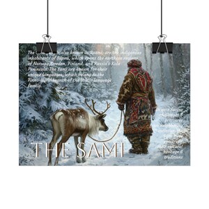 Sami Heritage Rolled Posters - Nordic Traditions, Cultural Artwork ...