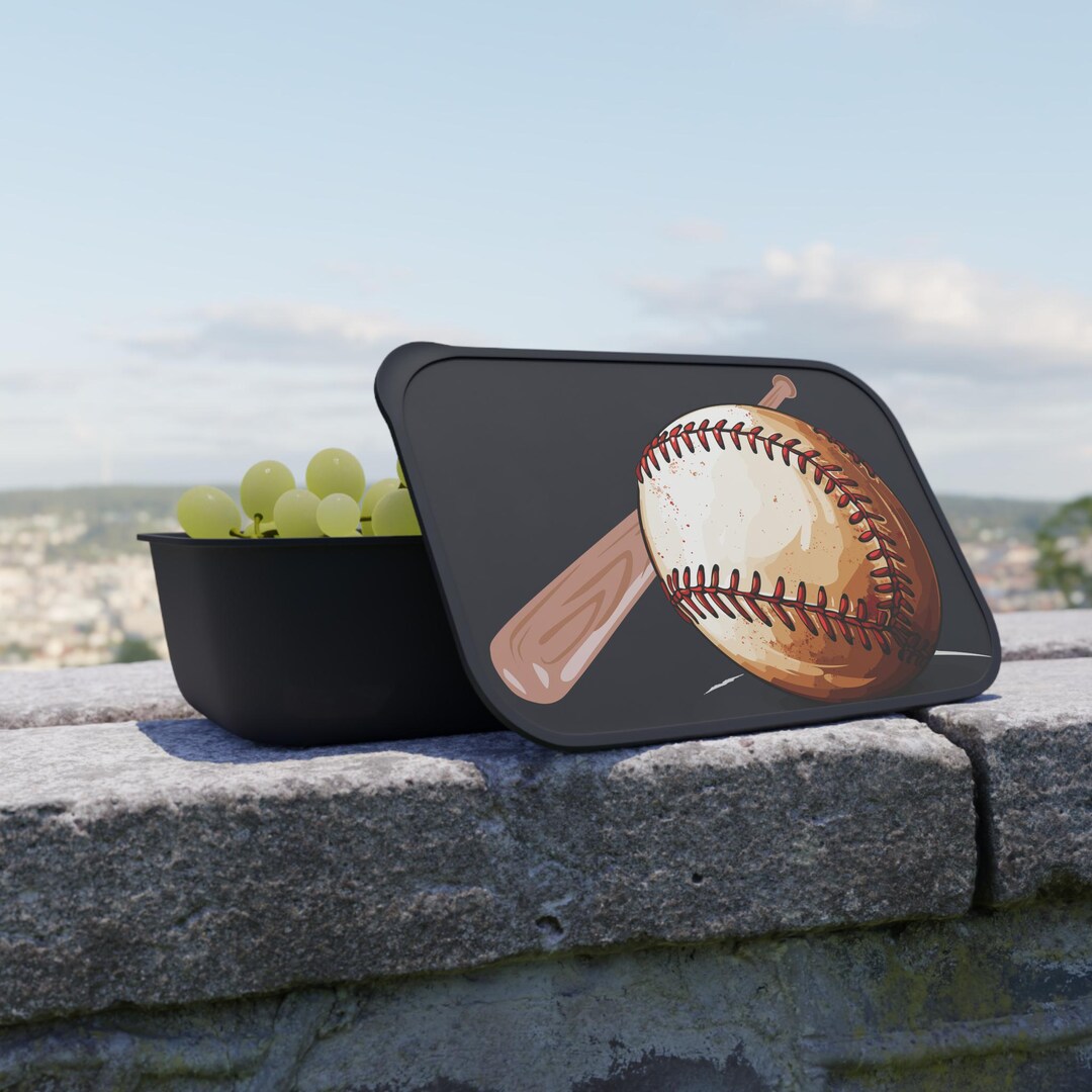 Baseball Themed Bento Box, Sports Lunch Container, Meal Prep, Gift for ...