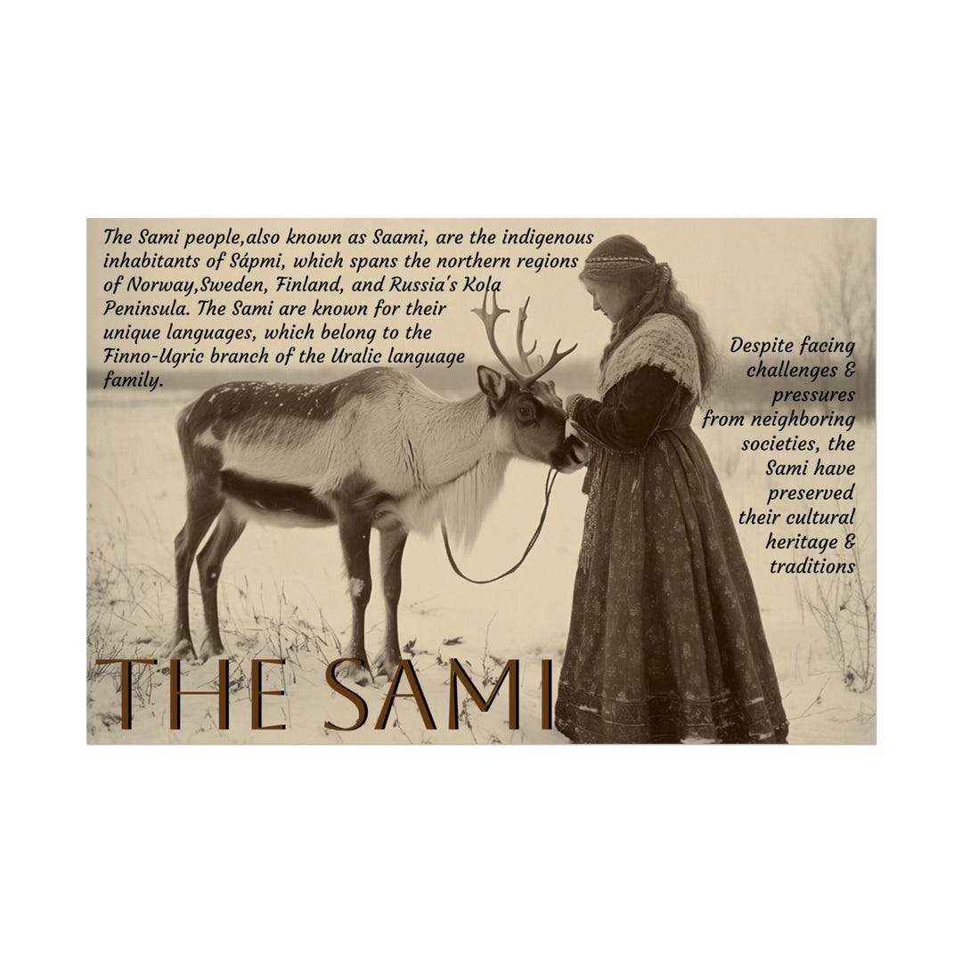 Sami Heritage Rolled Posters - Nordic Traditions, Cultural Artwork ...