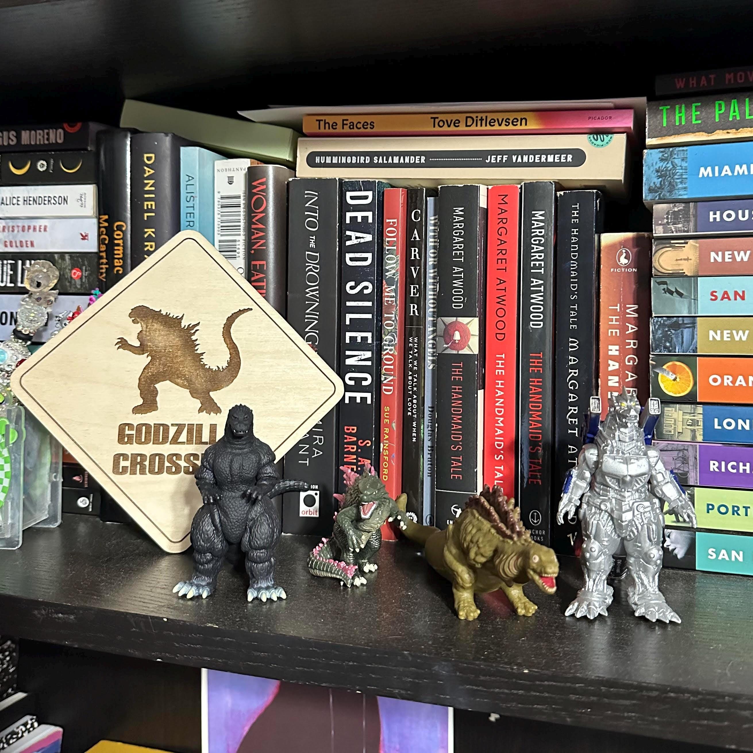 Godzilla Crossing Sign | Godzilla Sign | Monarch Godzilla Sign ...