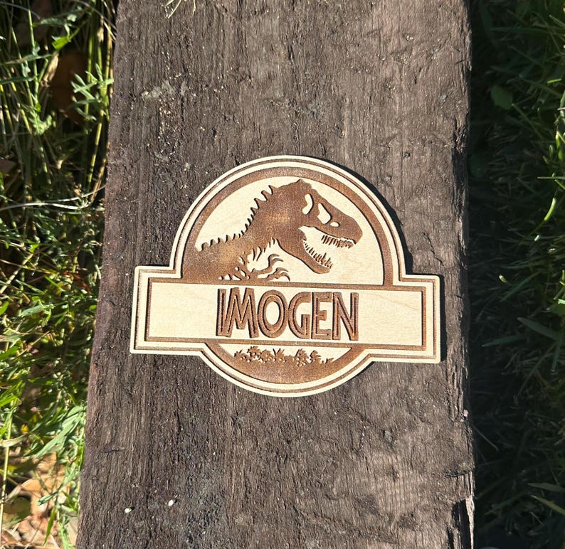 Jurassic Park Name Sign | Custom Name Sign | T. Rex Sign | T. Rex Sign ...