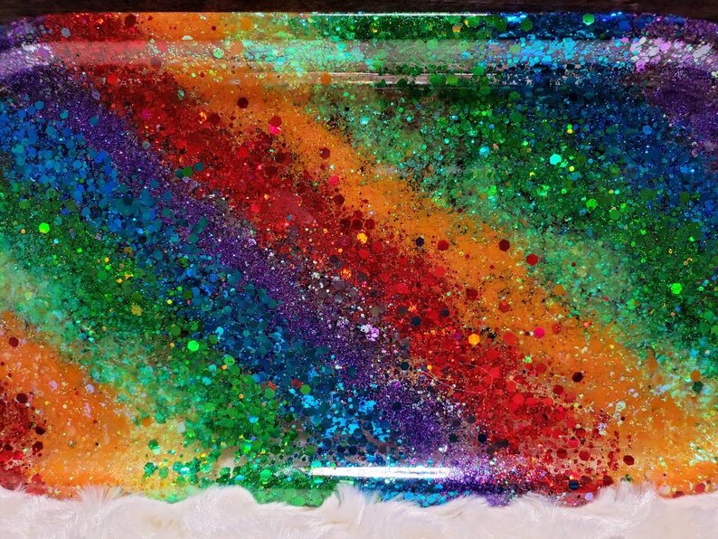 Rainbow Tray With Matching Mini Bowl Jewelry Tray Storage - Etsy