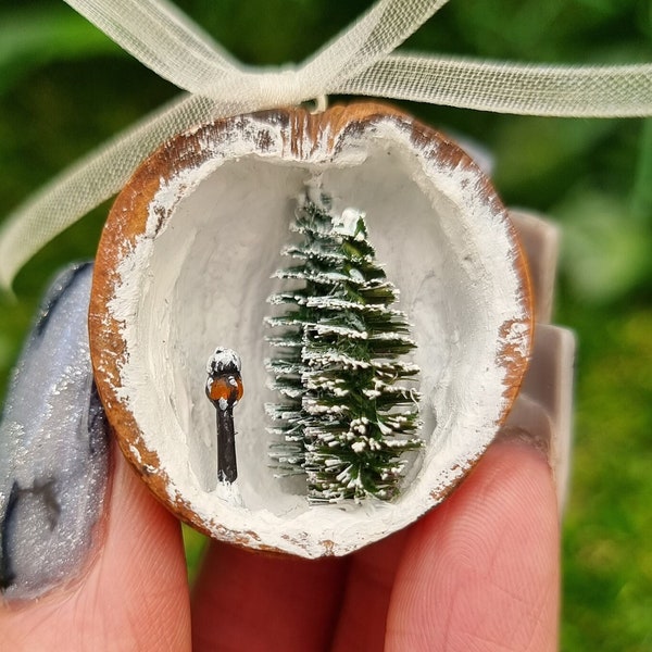 Miniature Doll in Walnut Shell - Etsy UK