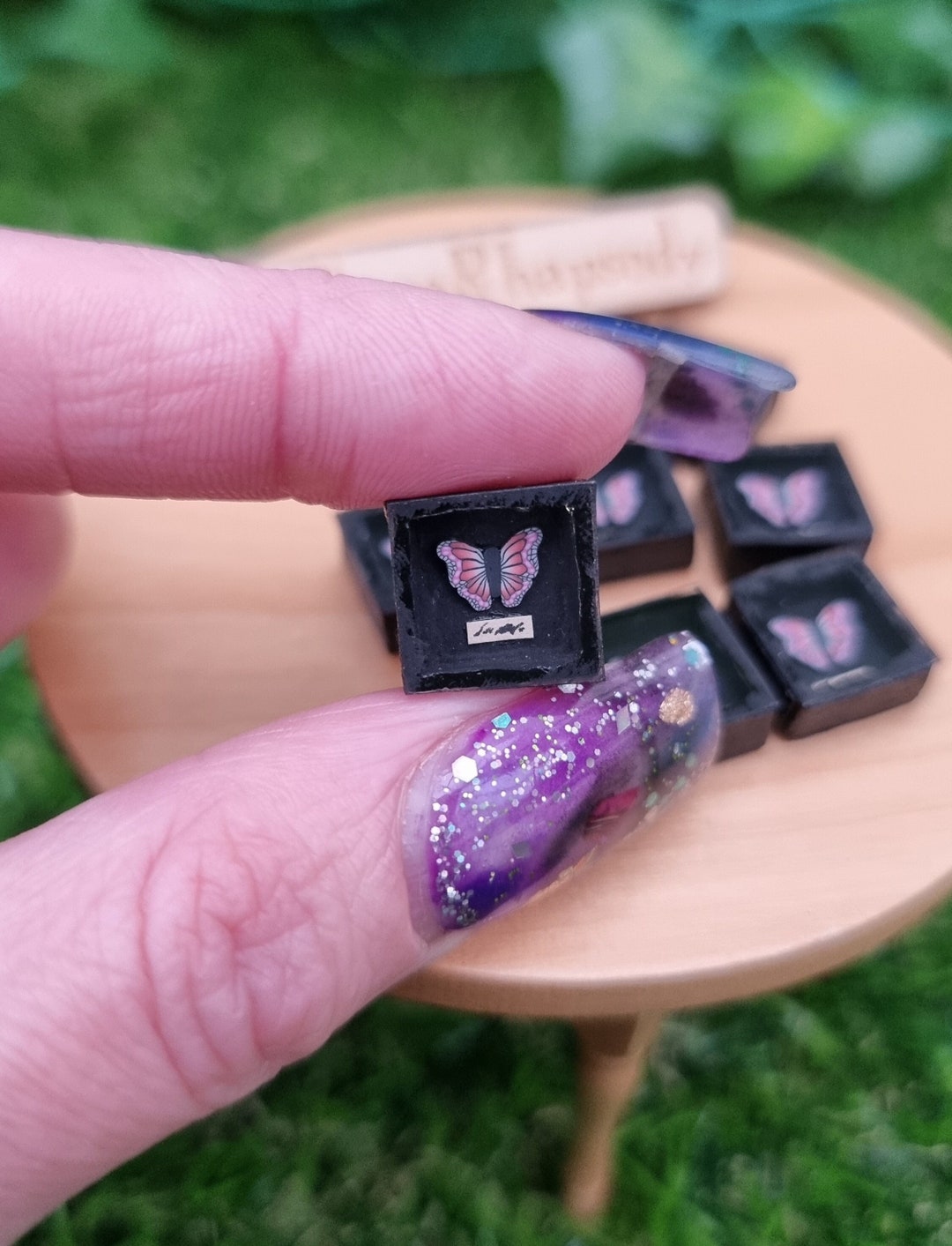 Miniature Butterfly Shadow Box 1:12 Scale Dollhouse Miniatures ...