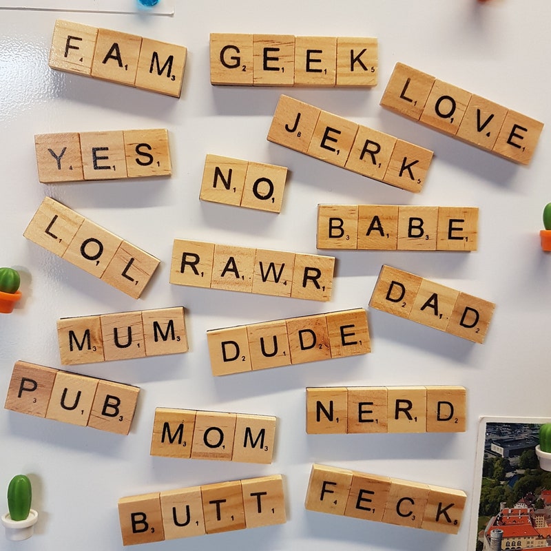 Scrabble Tile Magnet - Etsy