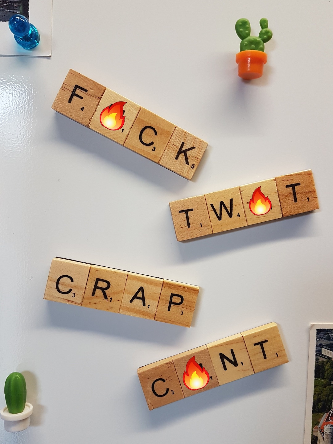 Offensive Scrabble Custom Fridge Magnets Refrigerator Magnets ...