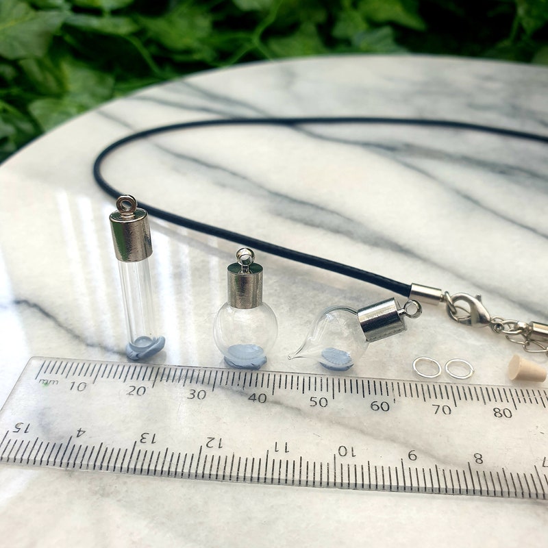 Glass Vial Pendant Necklace - Etsy
