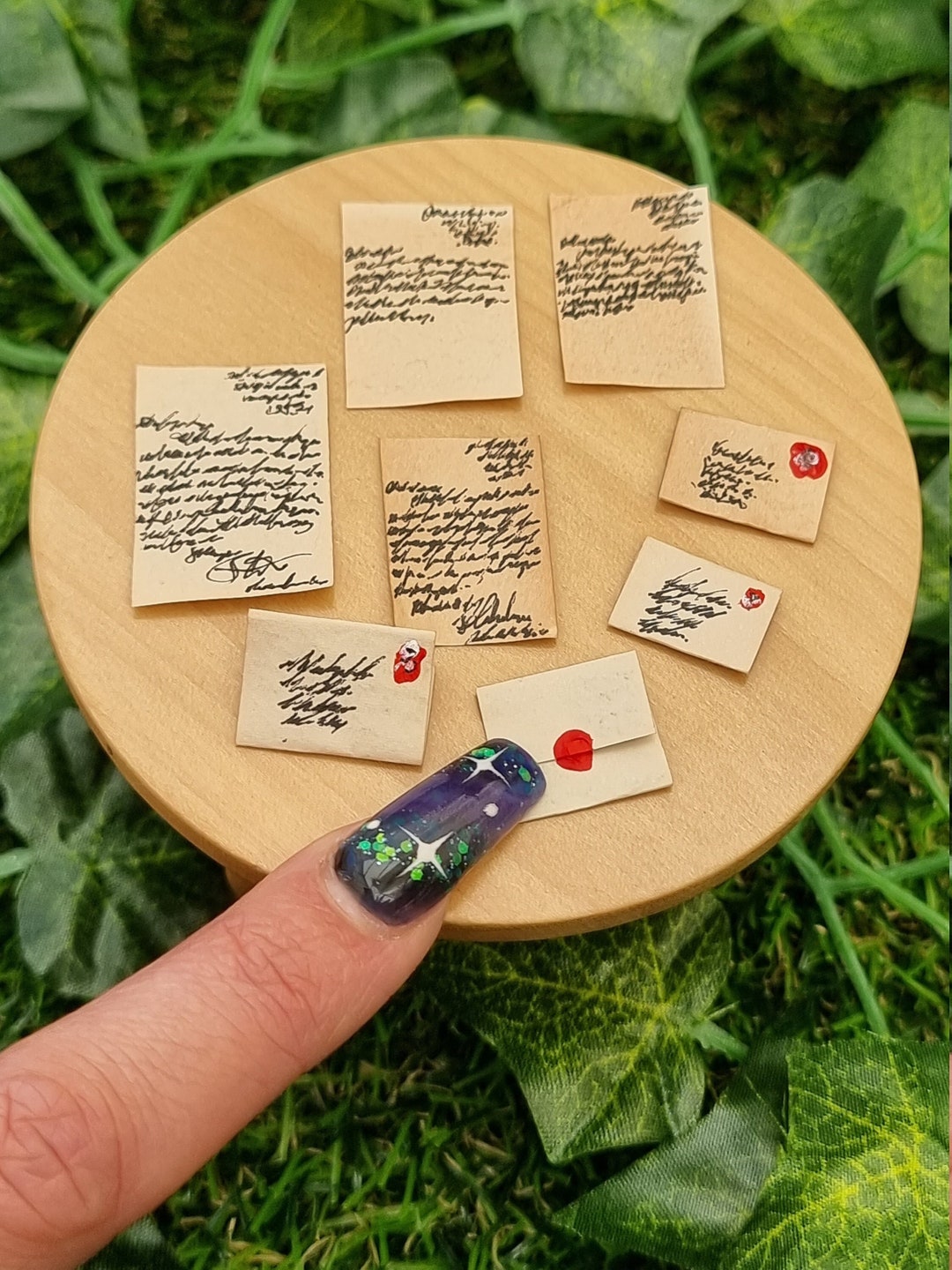 Miniature Vintage Letters 1:12 Scale Dollhouse Letters, Mail With Seals ...