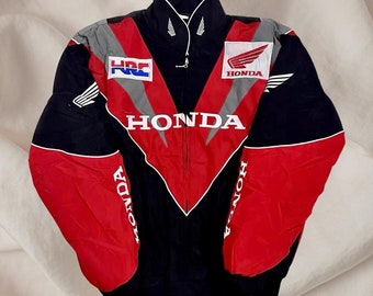Vintage Honda Racing Jacket Honda Light Jacket Motorcyle Rider Jacket ...