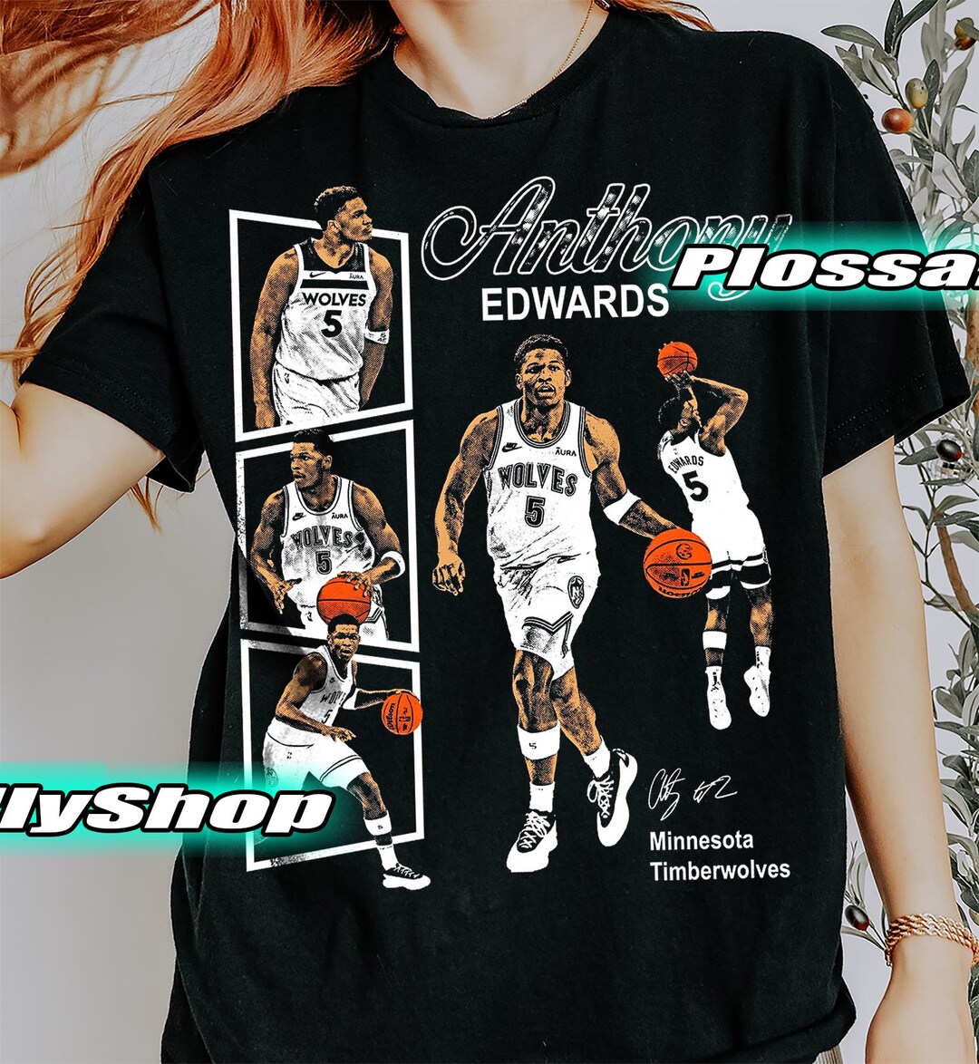 Limited Anthony Edwards Shirt, Vintage Basketball Ant-man Fan Tee ...