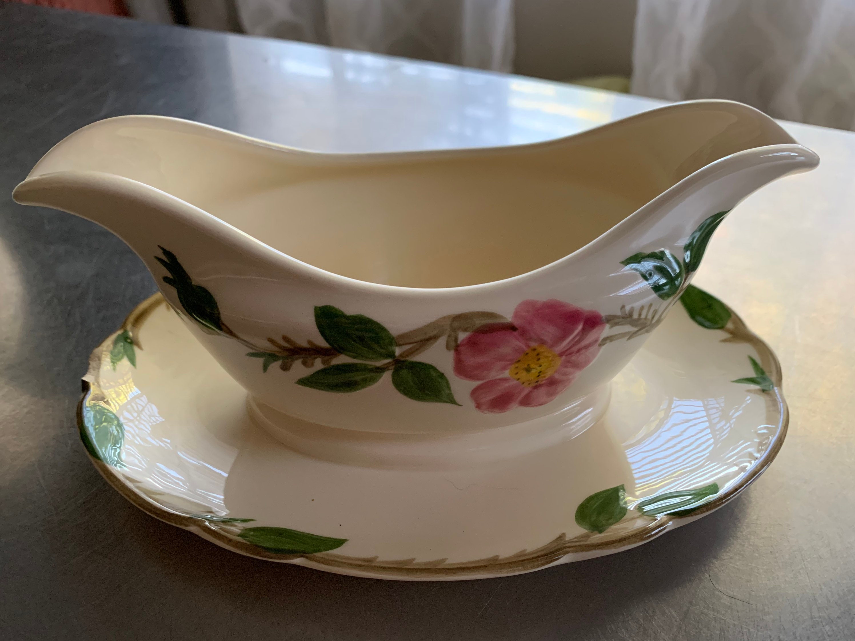 Vintage Franciscan “desert Rose” Dishes Earthenware Large Pitcher Gravy ...