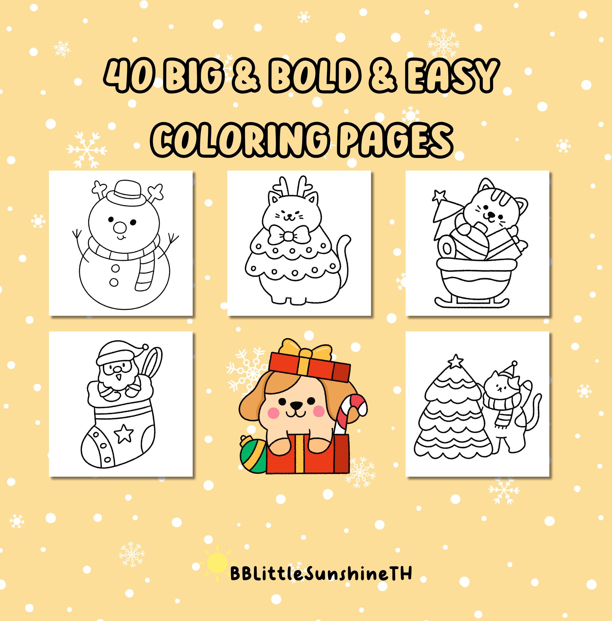 Cozy Christmas 40 Coloring Pages for Adults and Kids - Christmas ...