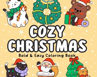 Cozy Christmas Coloring Book: 40 Adorable Animal Pages (PDF Download ...
