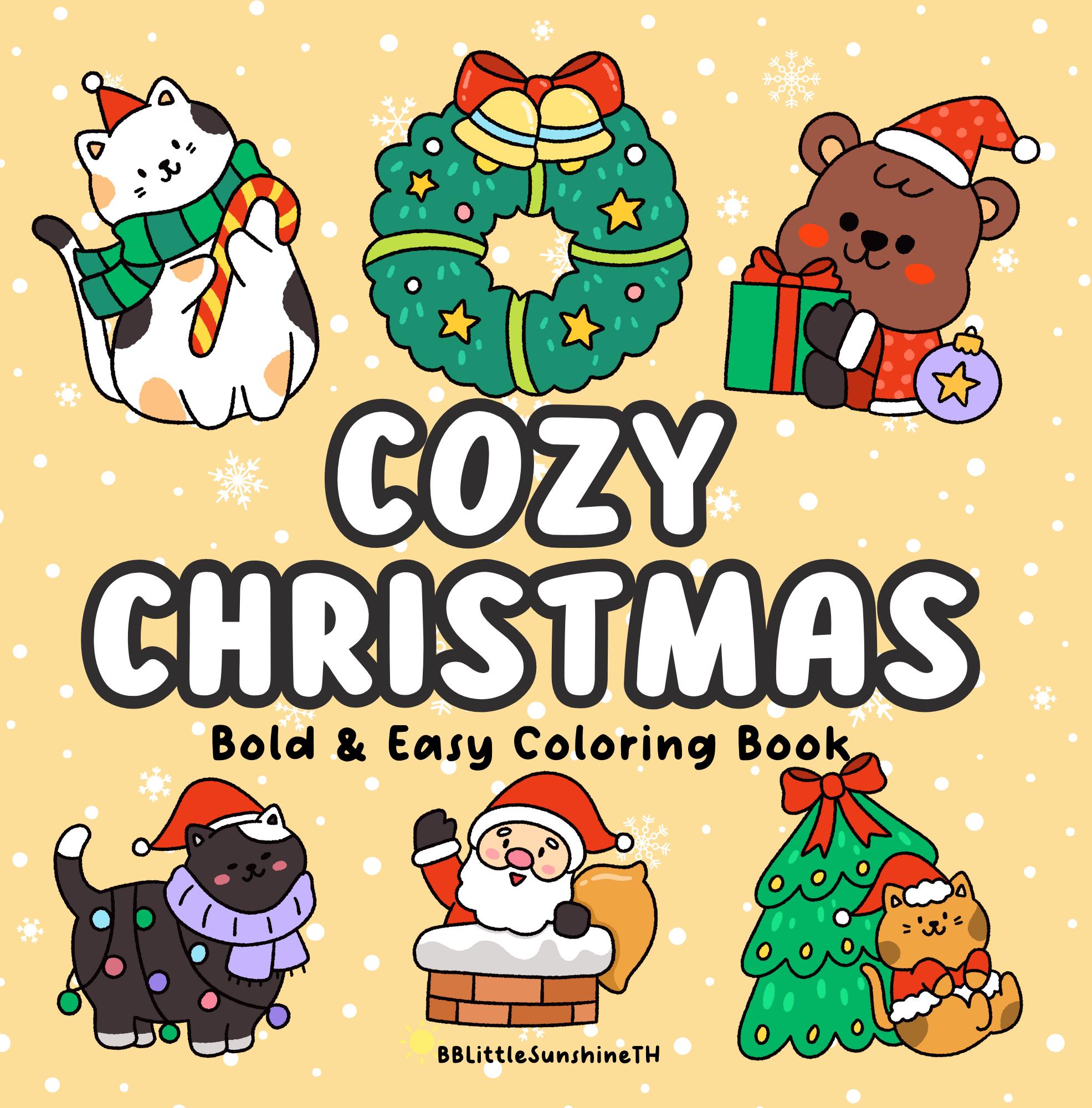Cozy Christmas 40 Coloring Pages for Adults and Kids - Christmas ...