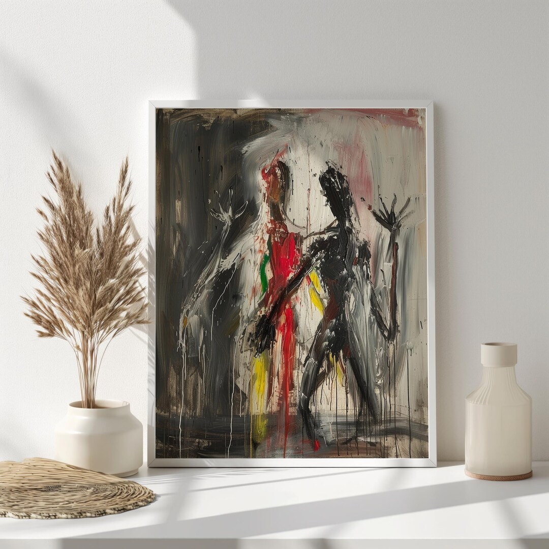 The Dual Shadows | Expressionist Dilemma, Digital Art Print, Wall Art ...