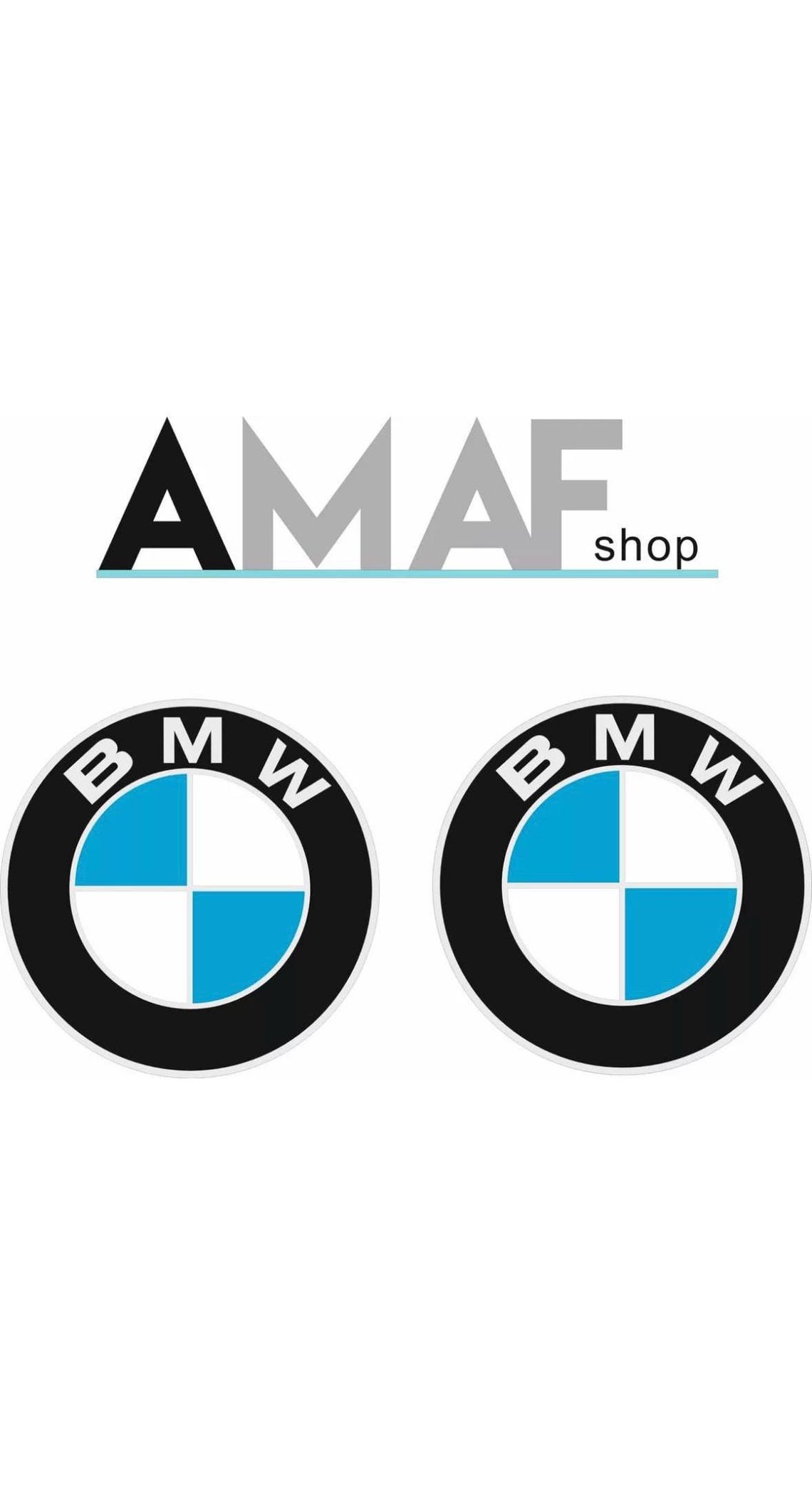 BMW Front and Back Car Sticker Logo - Etsy